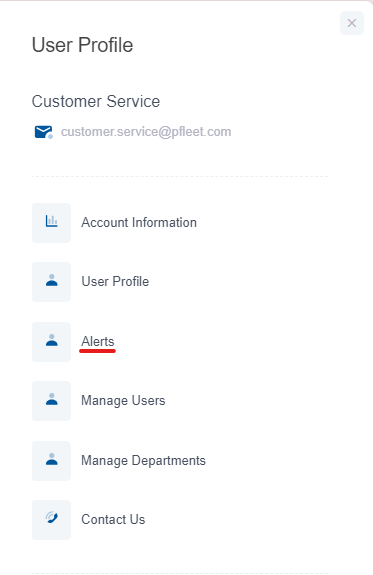 Set Up Alerts – Pfleet Set Up Alerts – Pfleet